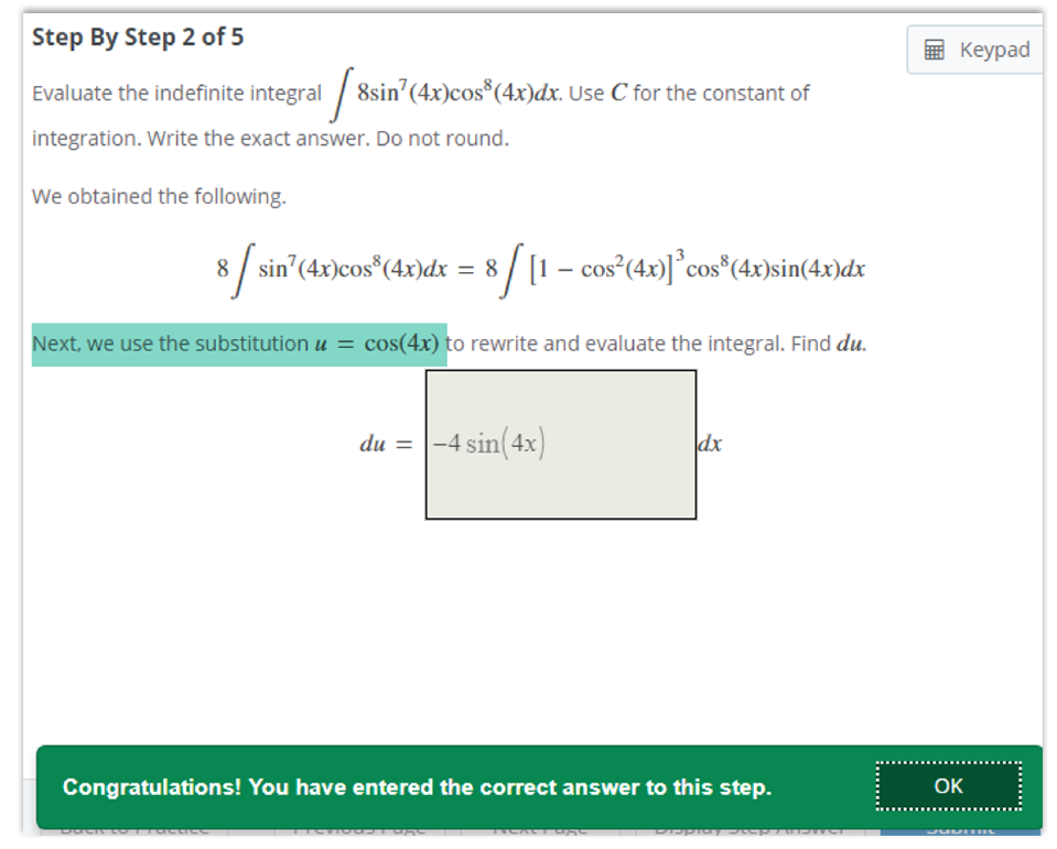 Inside Our Calculus Courseware: Trigonometric Integrals – News from the ...