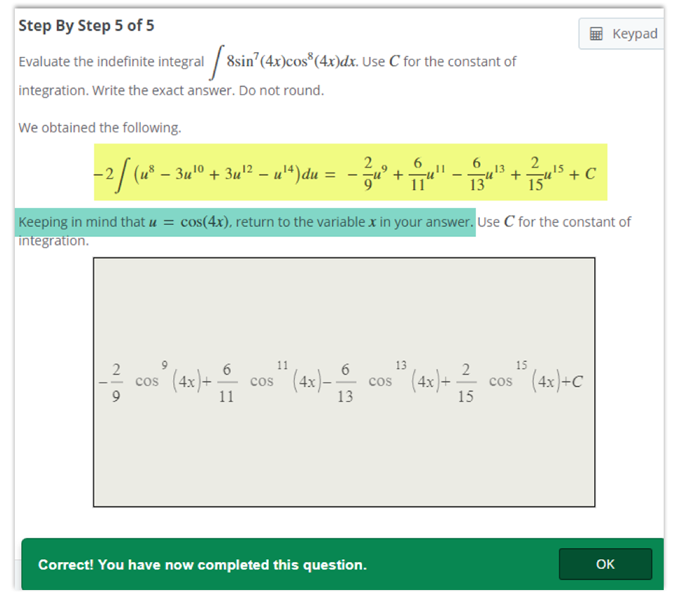 Inside Our Calculus Courseware: Trigonometric Integrals – News from the ...