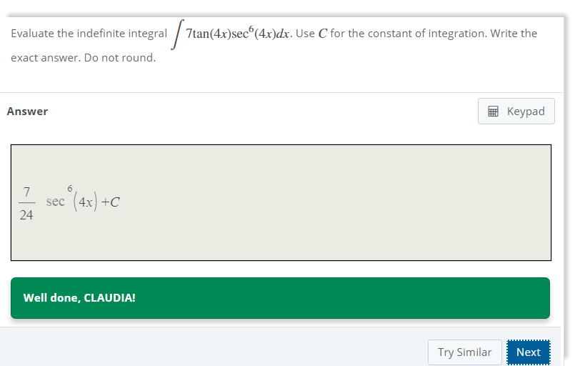 Answer Equivalence in Calculus Courseware – News from the Nest